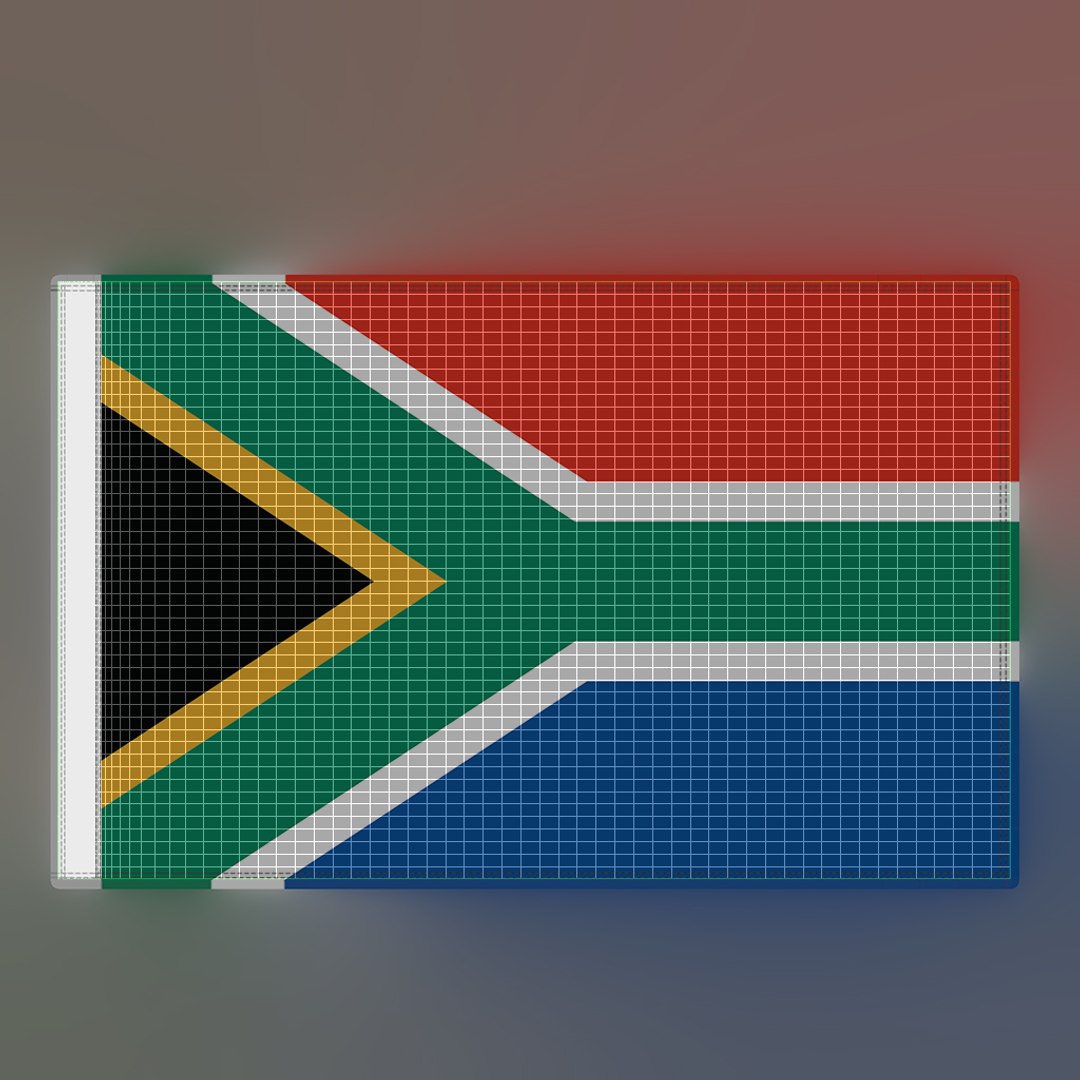 3D Animated South Africa Flag - TurboSquid 1799018
