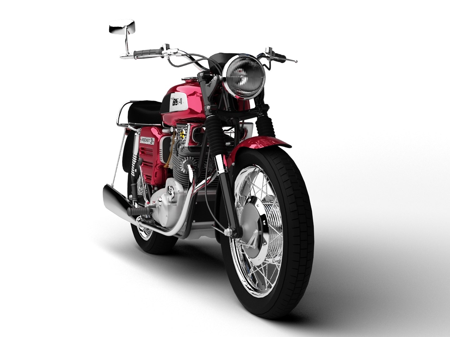 Bsa Rocket 3 1969 3d Max
