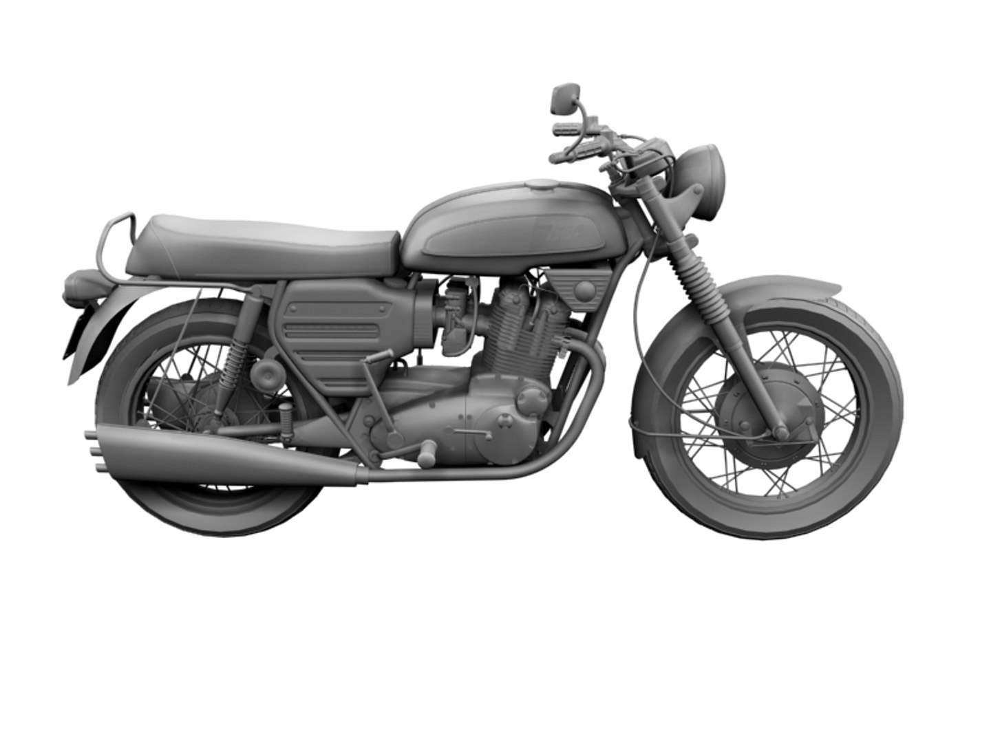 Bsa Rocket 3 1969 3d Max