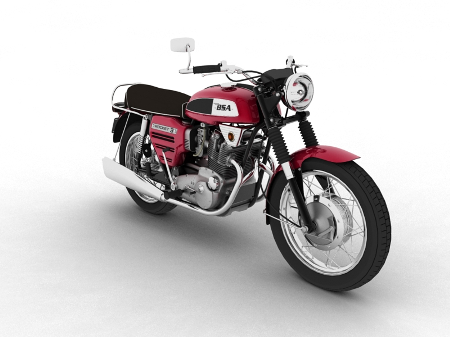 Bsa Rocket 3 1969 3d Max
