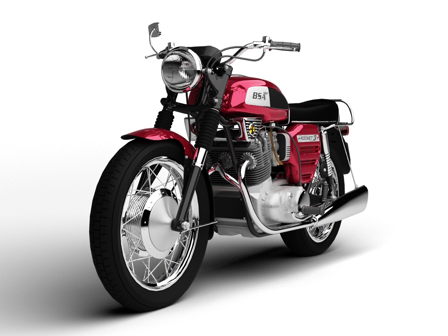 Bsa Rocket 3 1969 3d Max