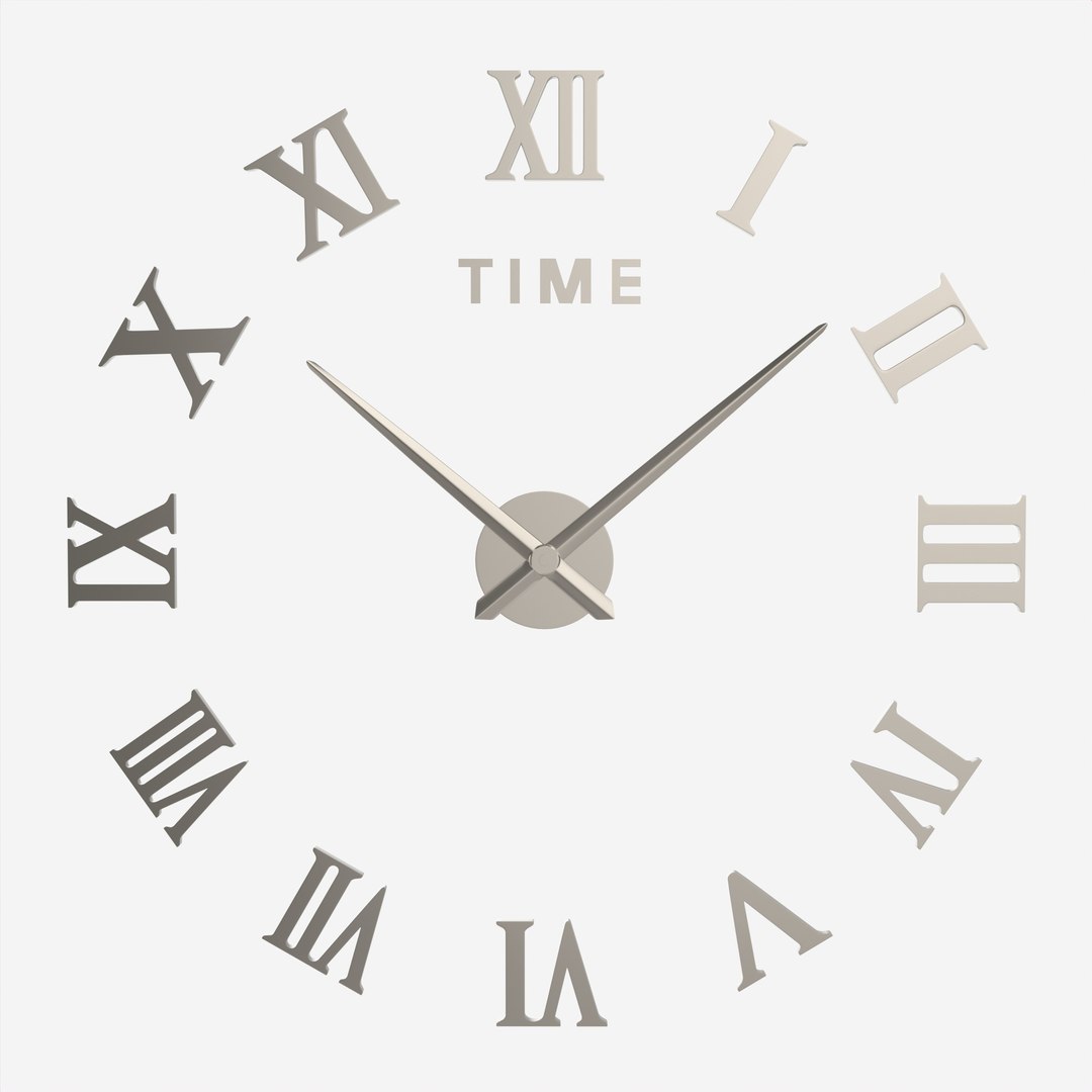 3D Modern Design Large Wall Clock 03 Model - TurboSquid 1920953