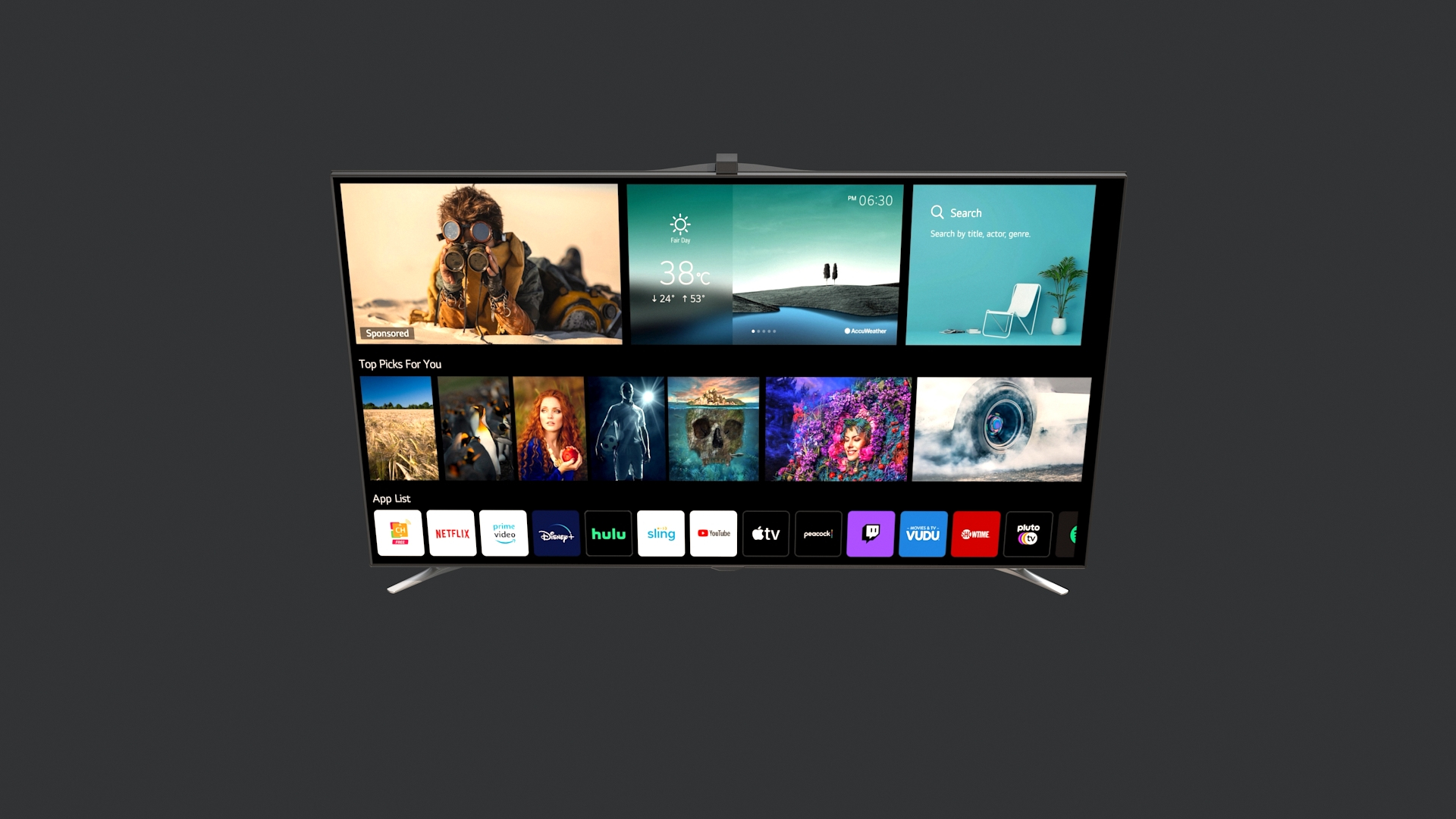 3D TV Television 002 Samsung - TurboSquid 1937454