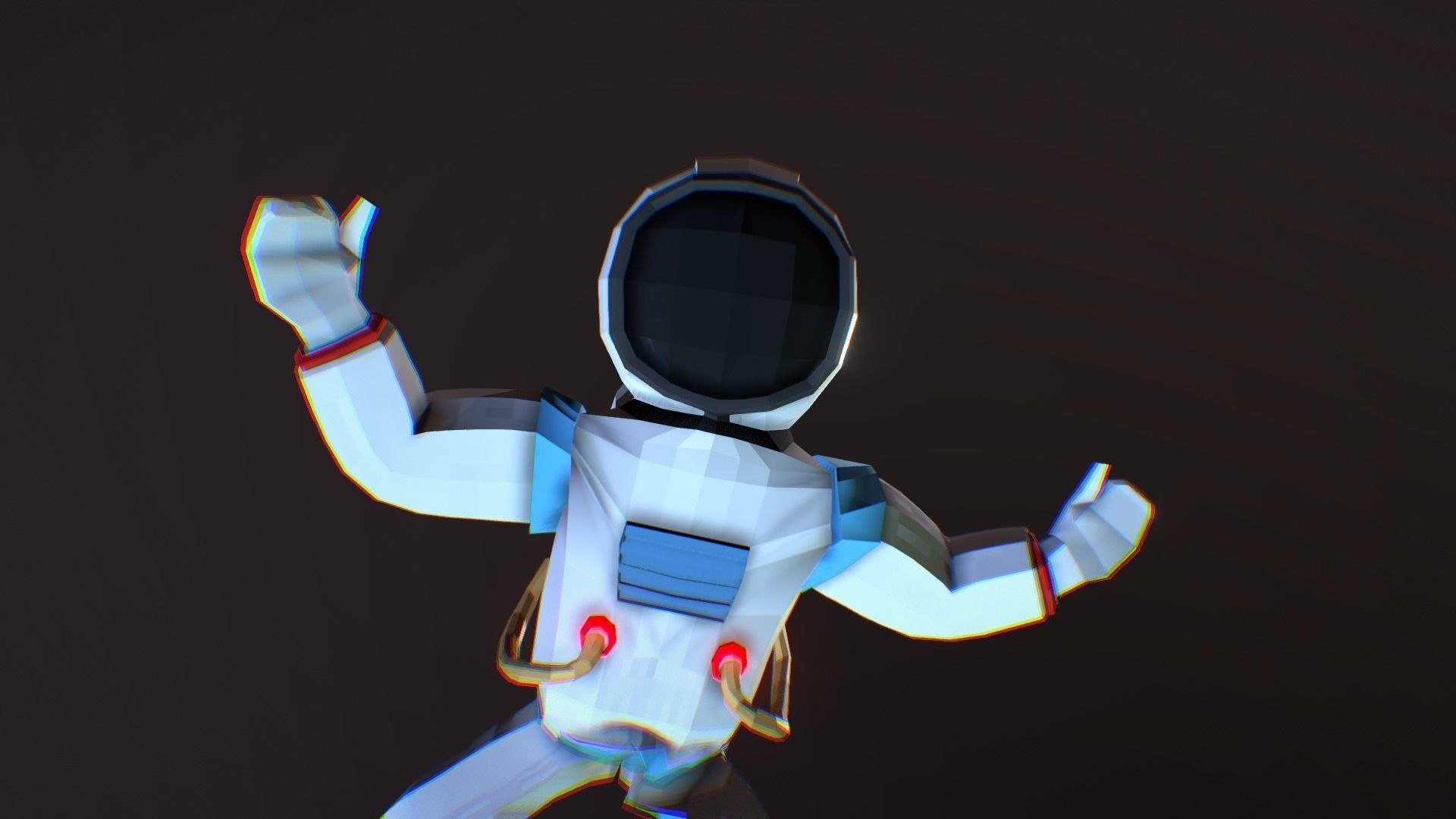 3D Model Low-Poly Astronaut - TurboSquid 1882865