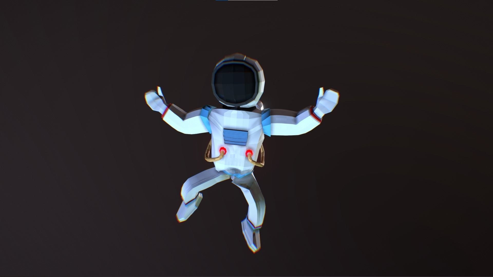 3D Model Low-Poly Astronaut - TurboSquid 1882865