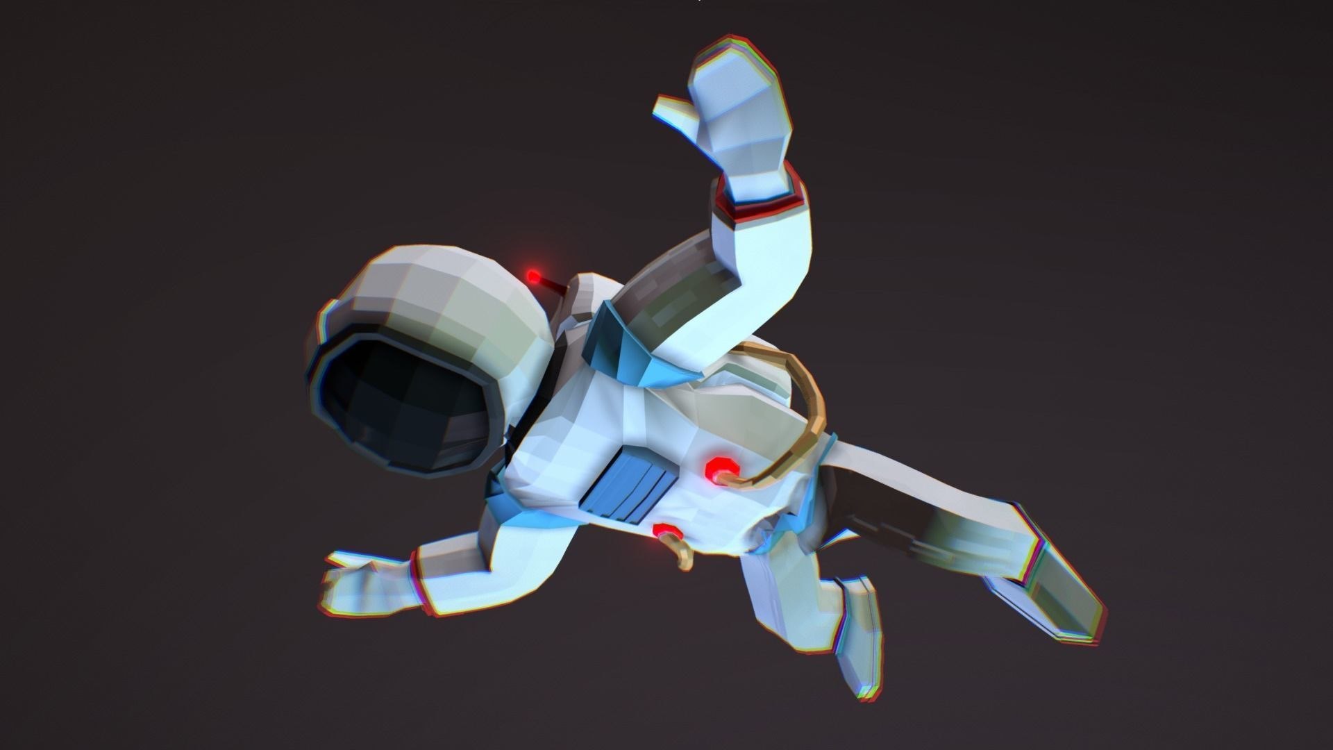 3D Model Low-Poly Astronaut - TurboSquid 1882865
