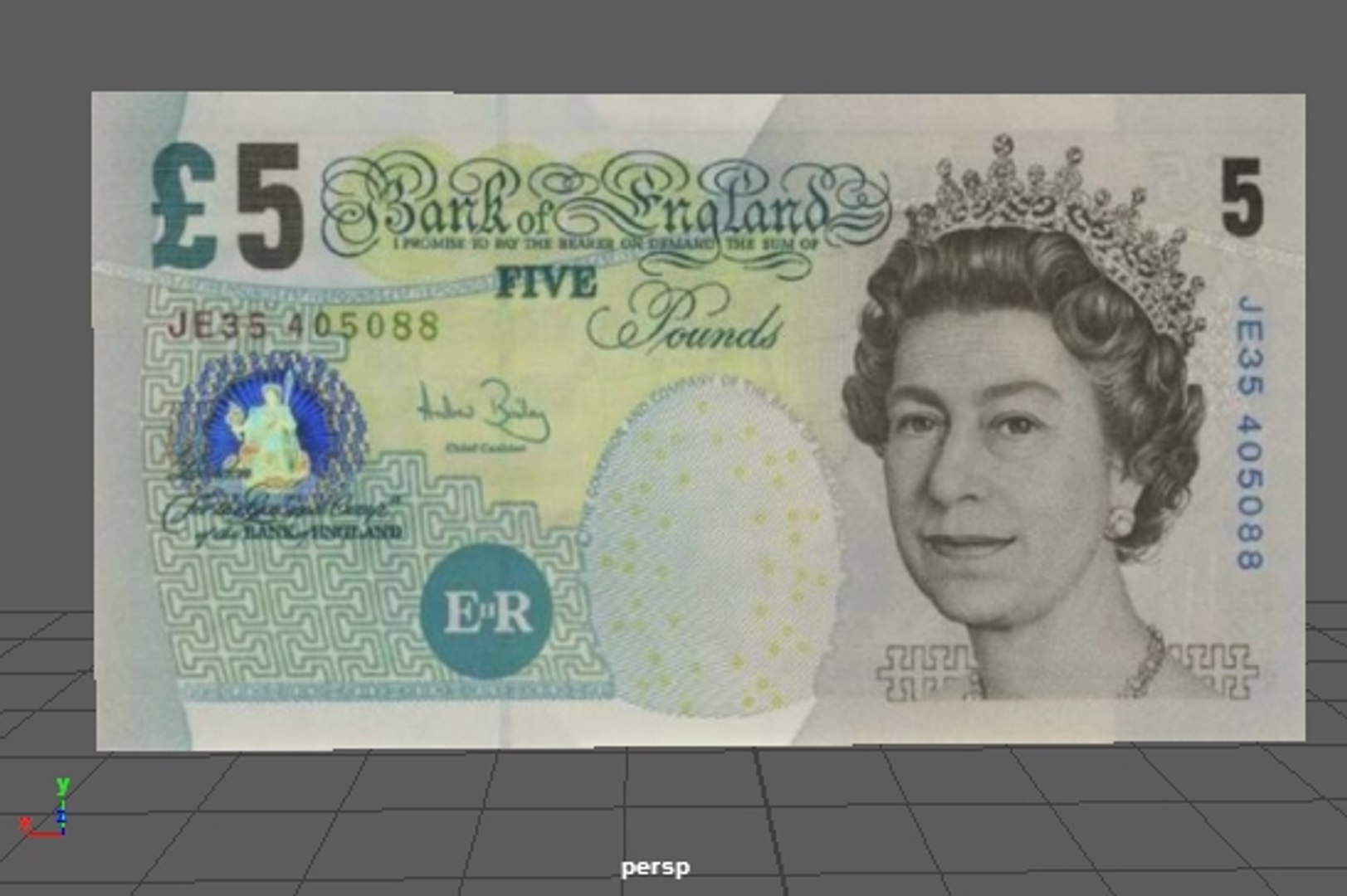 Free Bank Note 3d Model