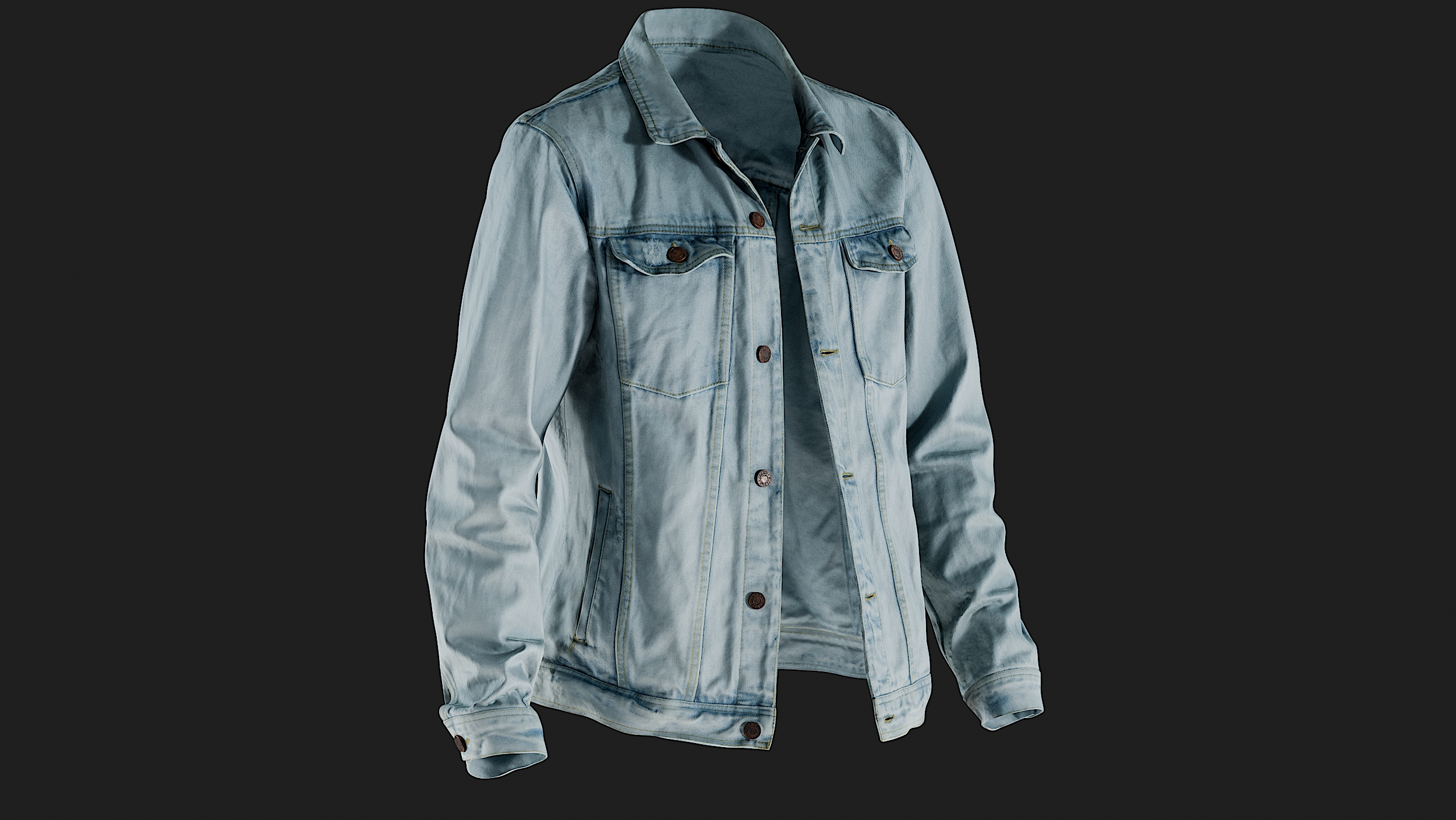 3D realistic jackets 1 coat model - TurboSquid 1651476