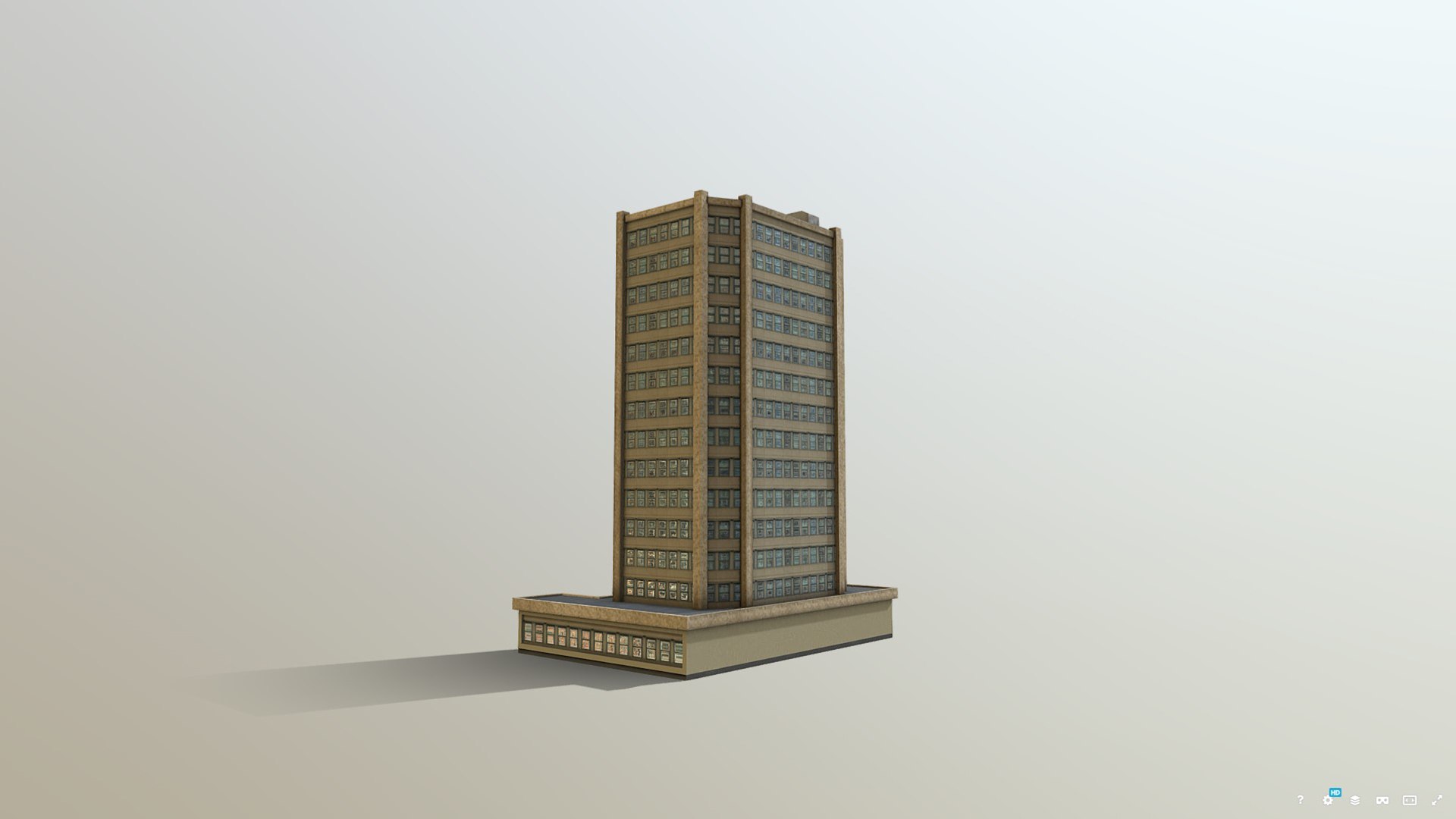 City Building 3D Model - TurboSquid 2203413