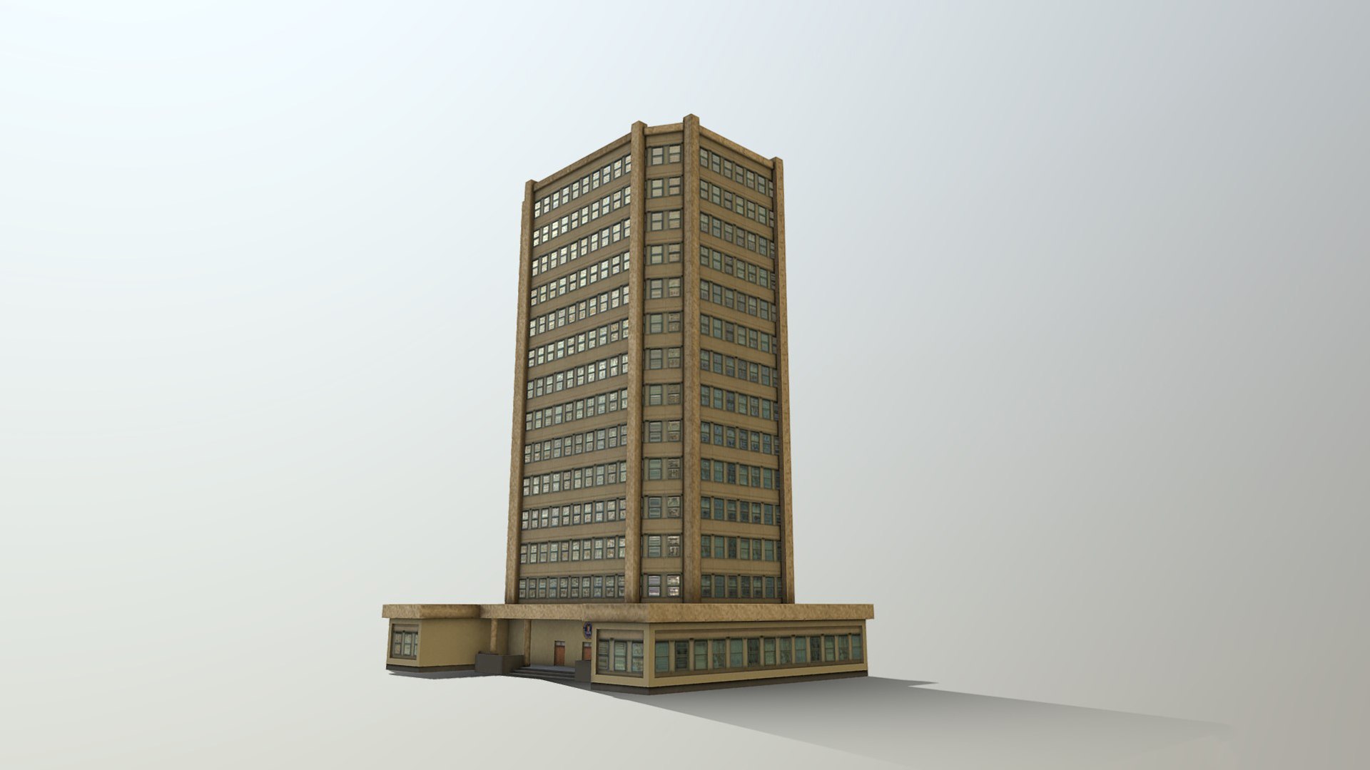 City Building 3D Model - TurboSquid 2203413