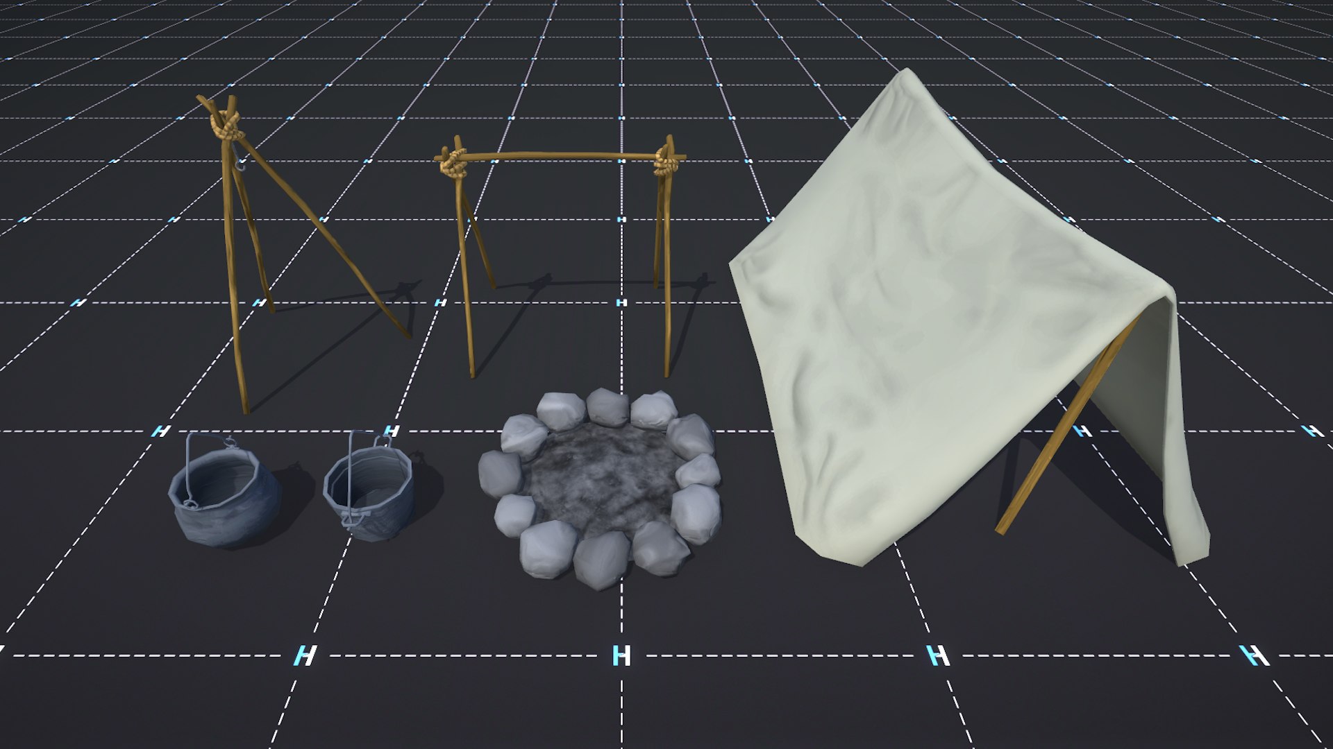 3D Camp - Stylized Fantasy Environment - TurboSquid 2295109