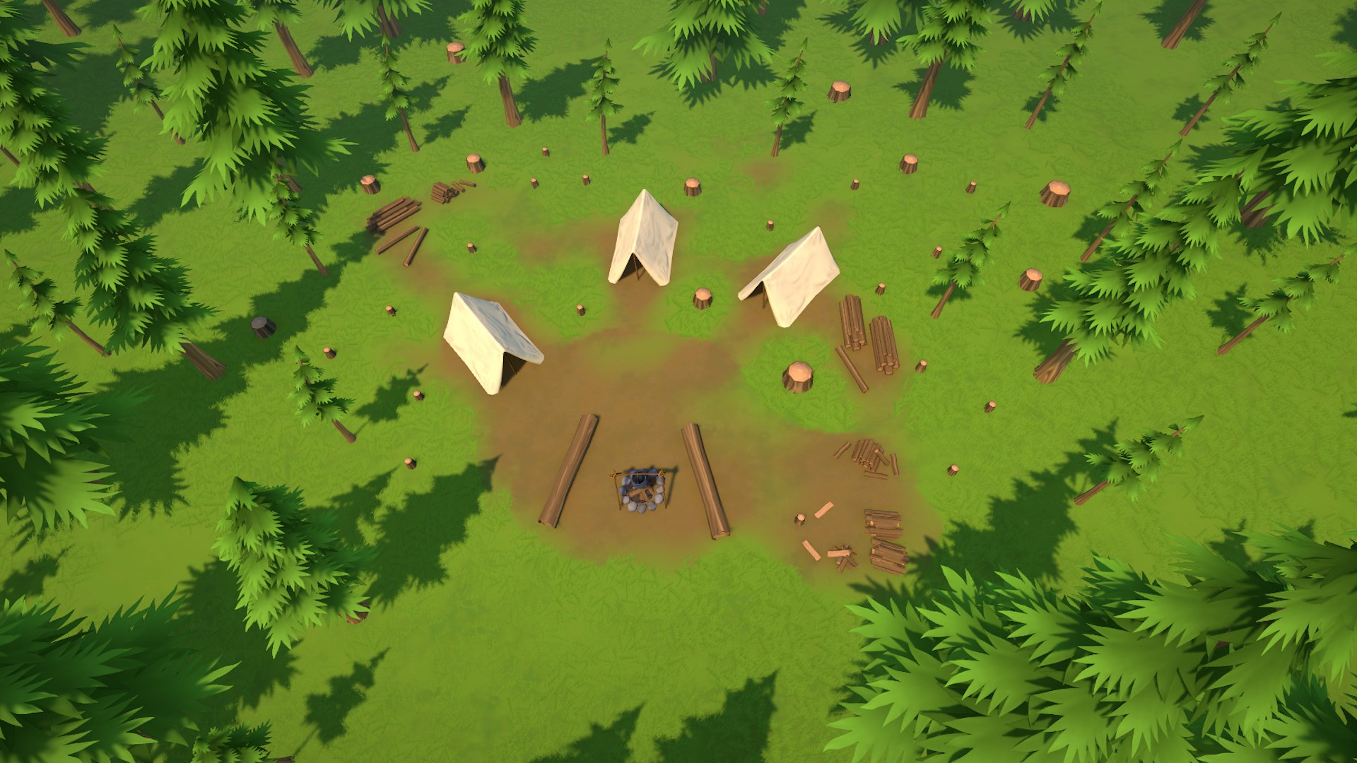 3D Camp - Stylized Fantasy Environment - TurboSquid 2295109