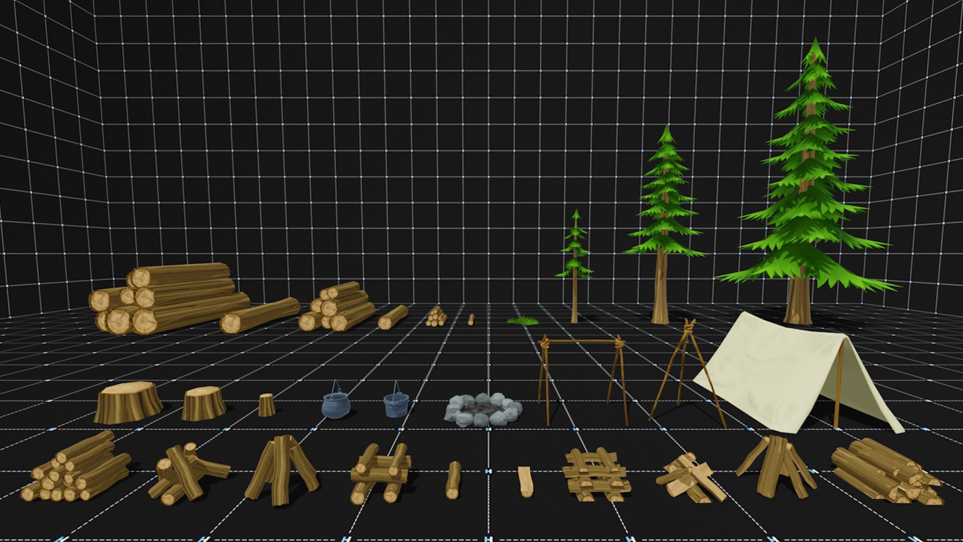 3D Camp - Stylized Fantasy Environment - TurboSquid 2295109