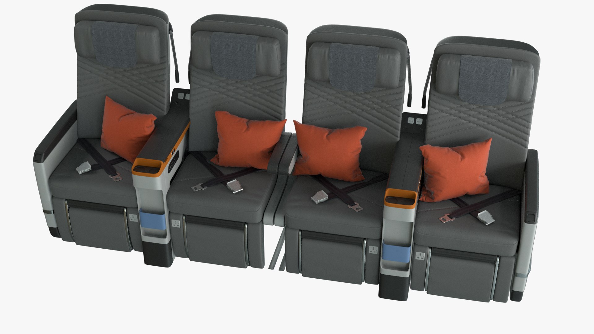 3D Premium Economy Airplane Seat Model - TurboSquid 1463656
