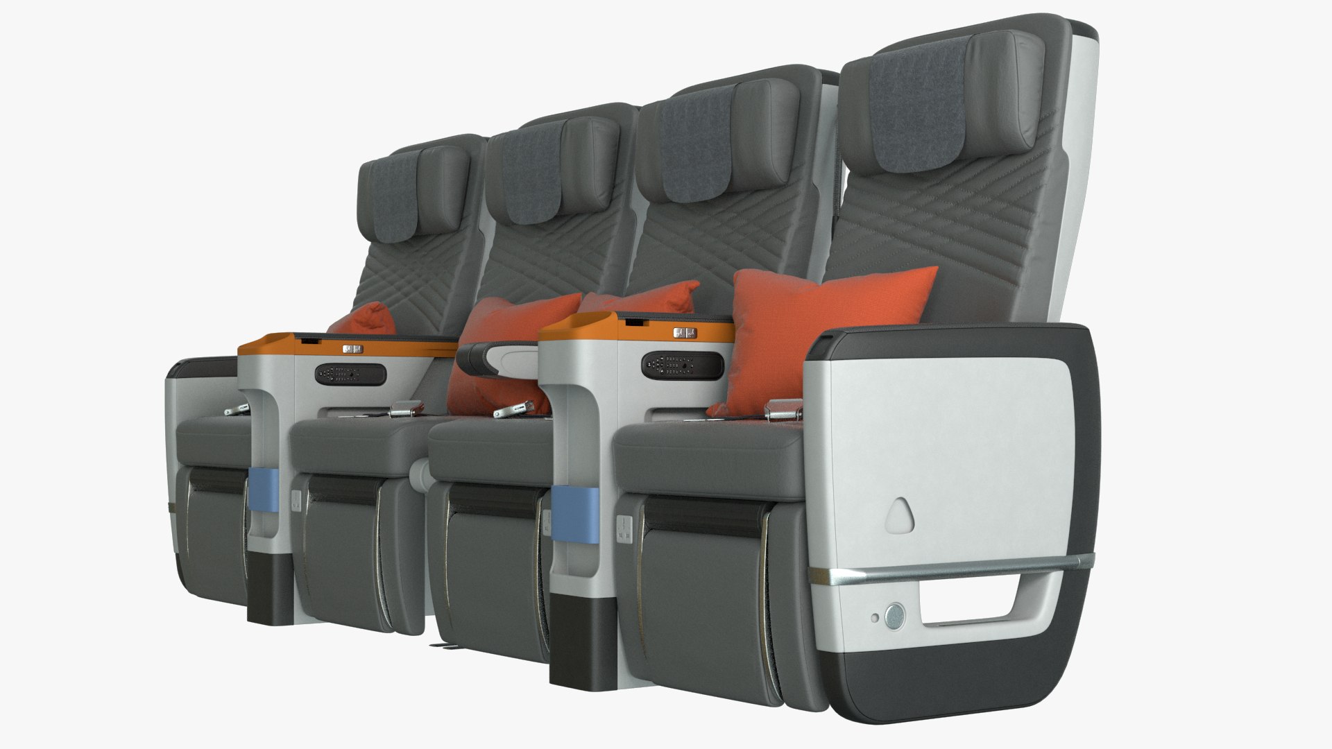 3D Premium Economy Airplane Seat Model - TurboSquid 1463656