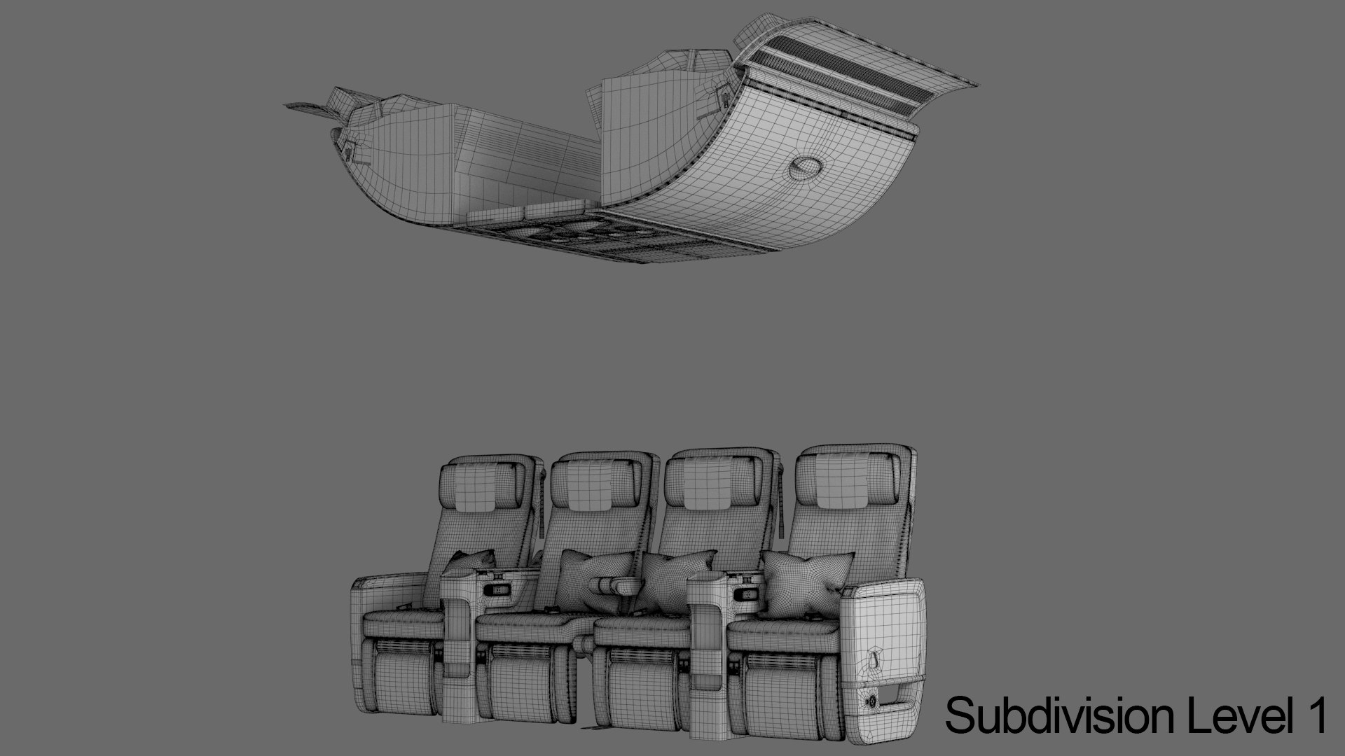 3D Premium Economy Airplane Seat Model - TurboSquid 1463656