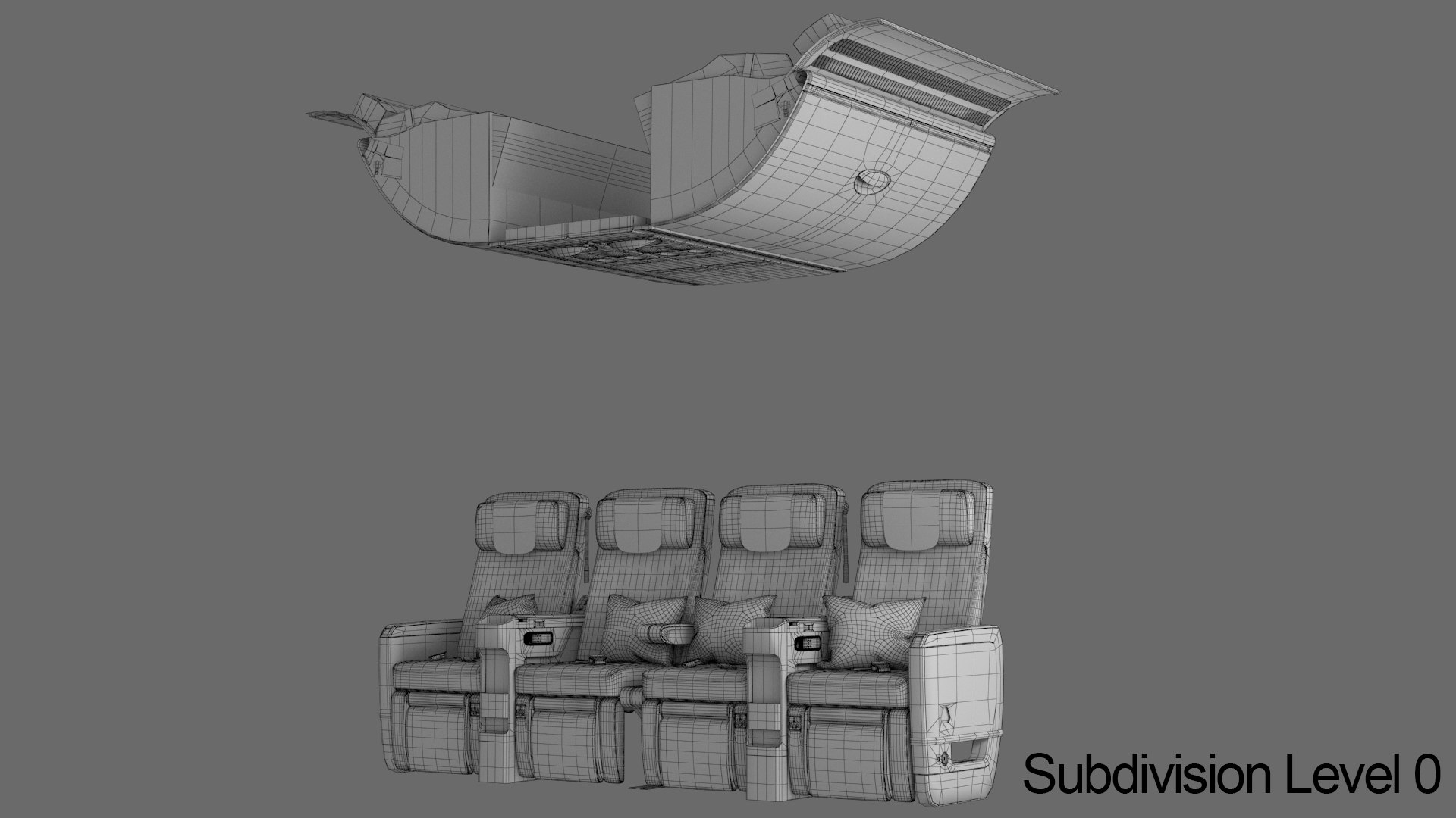 3D Premium Economy Airplane Seat Model - TurboSquid 1463656
