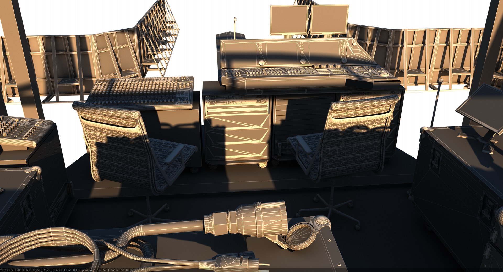 Umf-stage control room vii 3D - TurboSquid 1150305