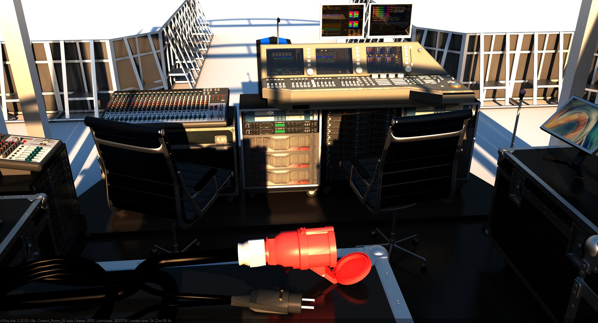 Umf-stage control room vii 3D - TurboSquid 1150305