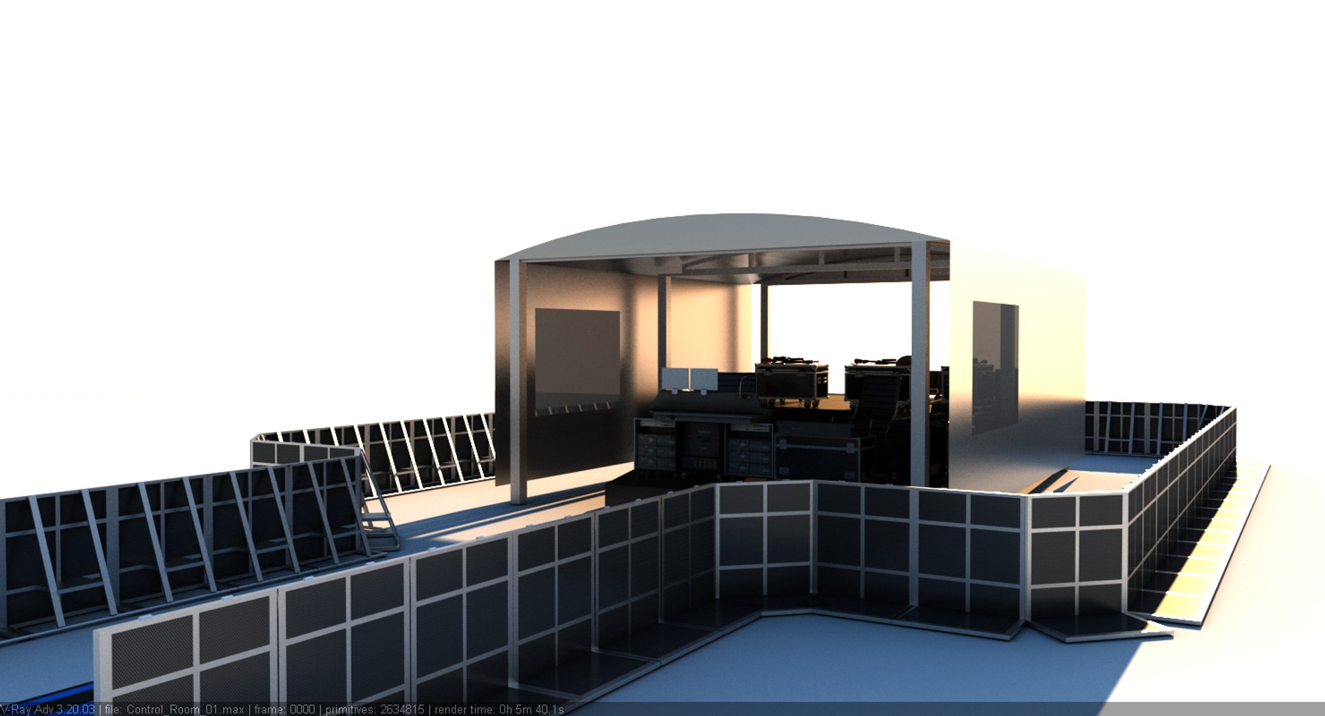 Umf-stage control room vii 3D - TurboSquid 1150305