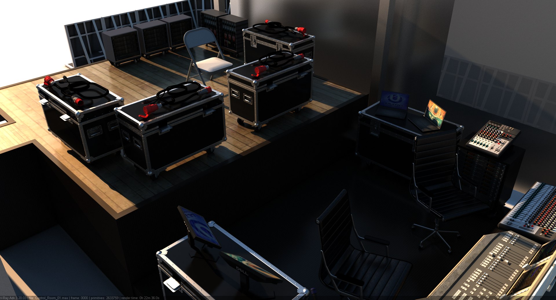 Umf-stage control room vii 3D - TurboSquid 1150305