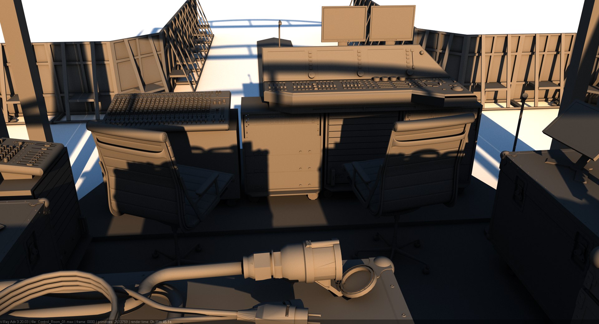Umf-stage control room vii 3D - TurboSquid 1150305