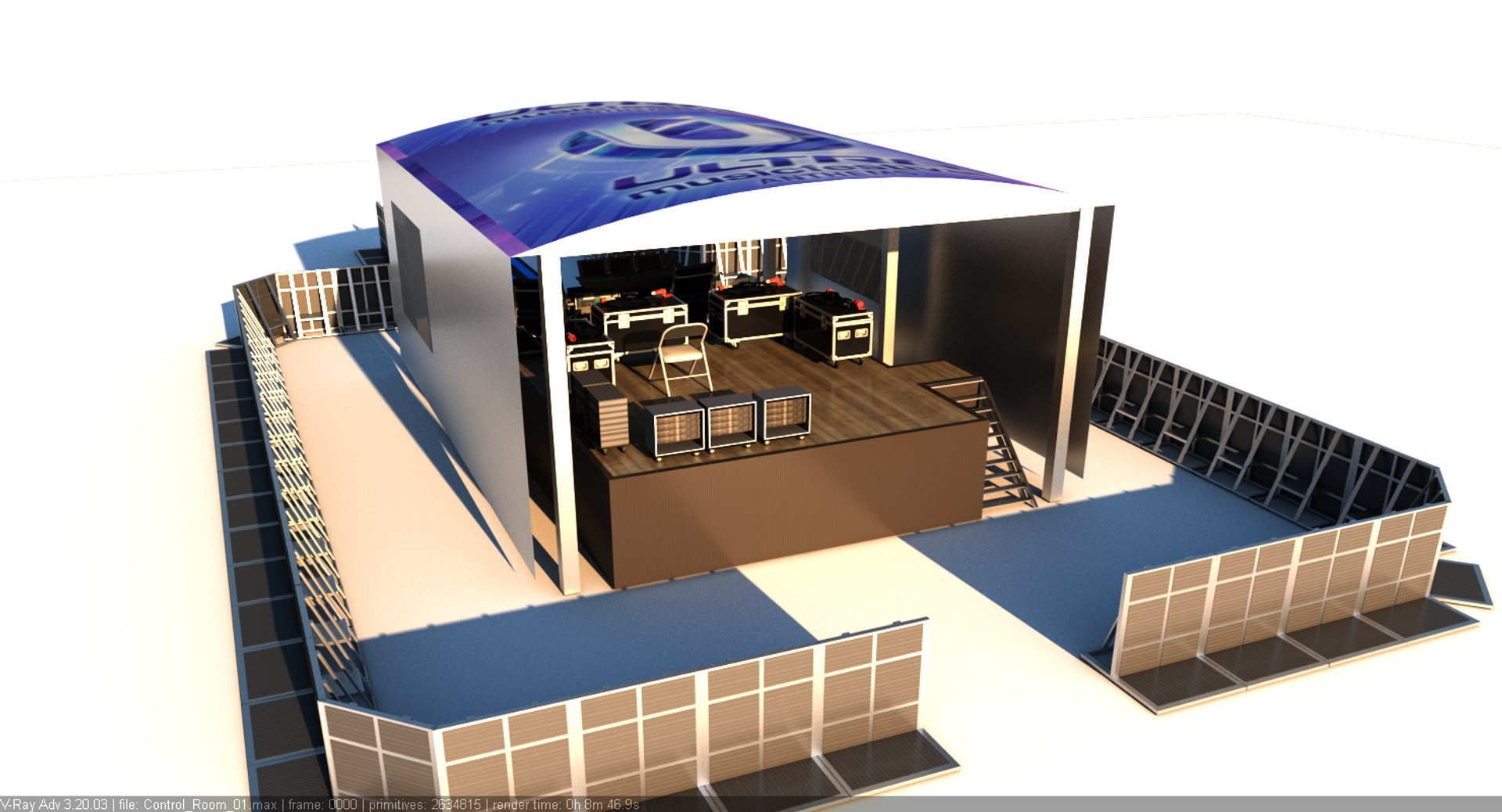 Umf-stage control room vii 3D - TurboSquid 1150305