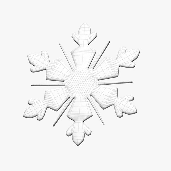 3d 3ds snow flakes