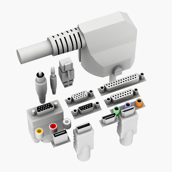 3d jack connector model
