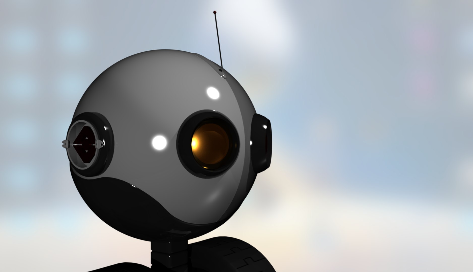 Little Robotic 3d Model