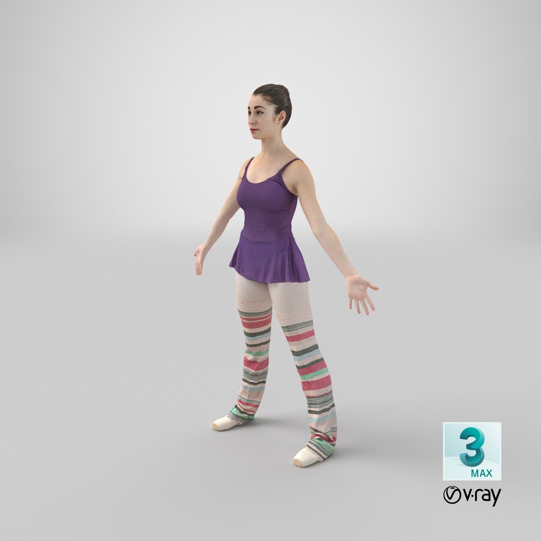 3D Model Emma Ballet Dancer A Pose - TurboSquid 1991231