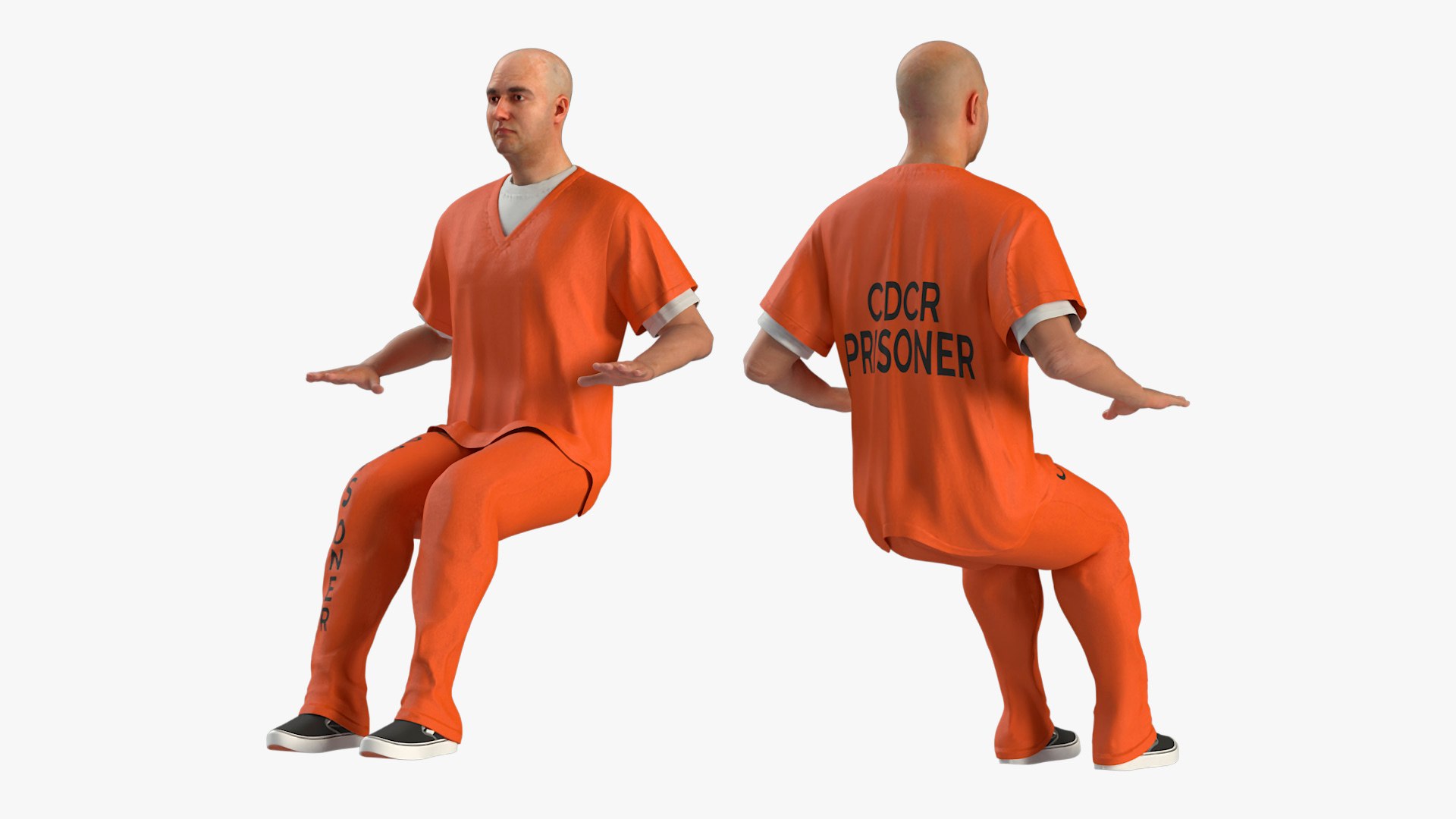 3D Inmate On Electric Chair Model - TurboSquid 2374912