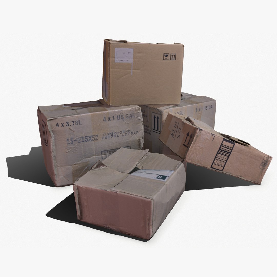 Boxes real-time real 3D - TurboSquid 1281515