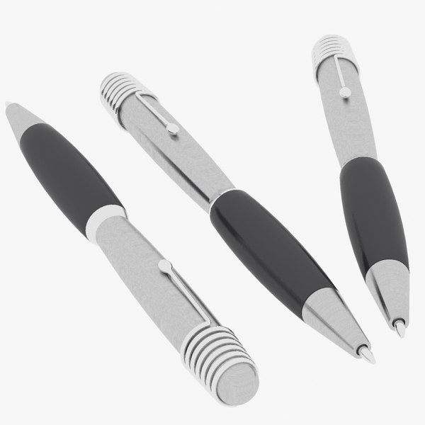 3d model metal pen