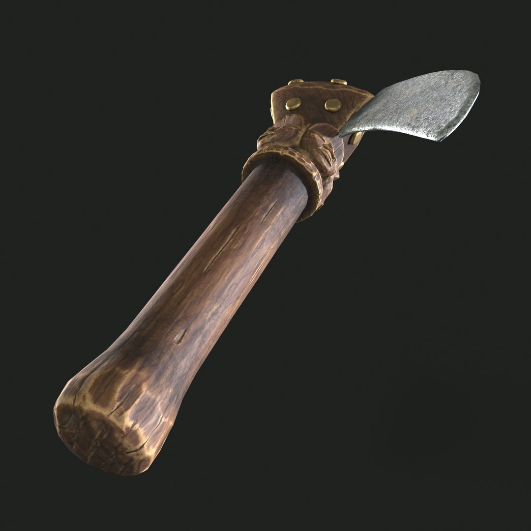 Ancient Hatchet 3D Model - TurboSquid 2051380