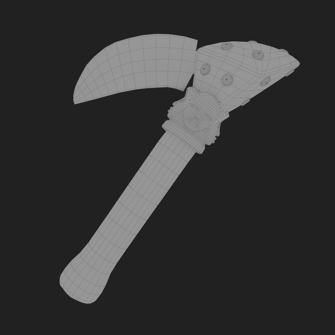 Ancient Hatchet 3D Model - TurboSquid 2051380