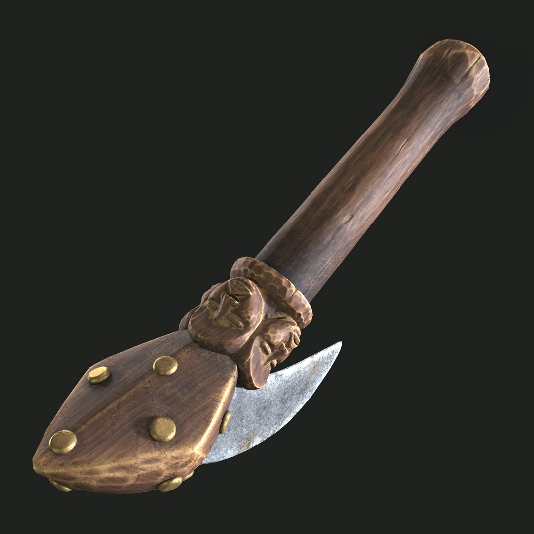 Ancient Hatchet 3D Model - TurboSquid 2051380