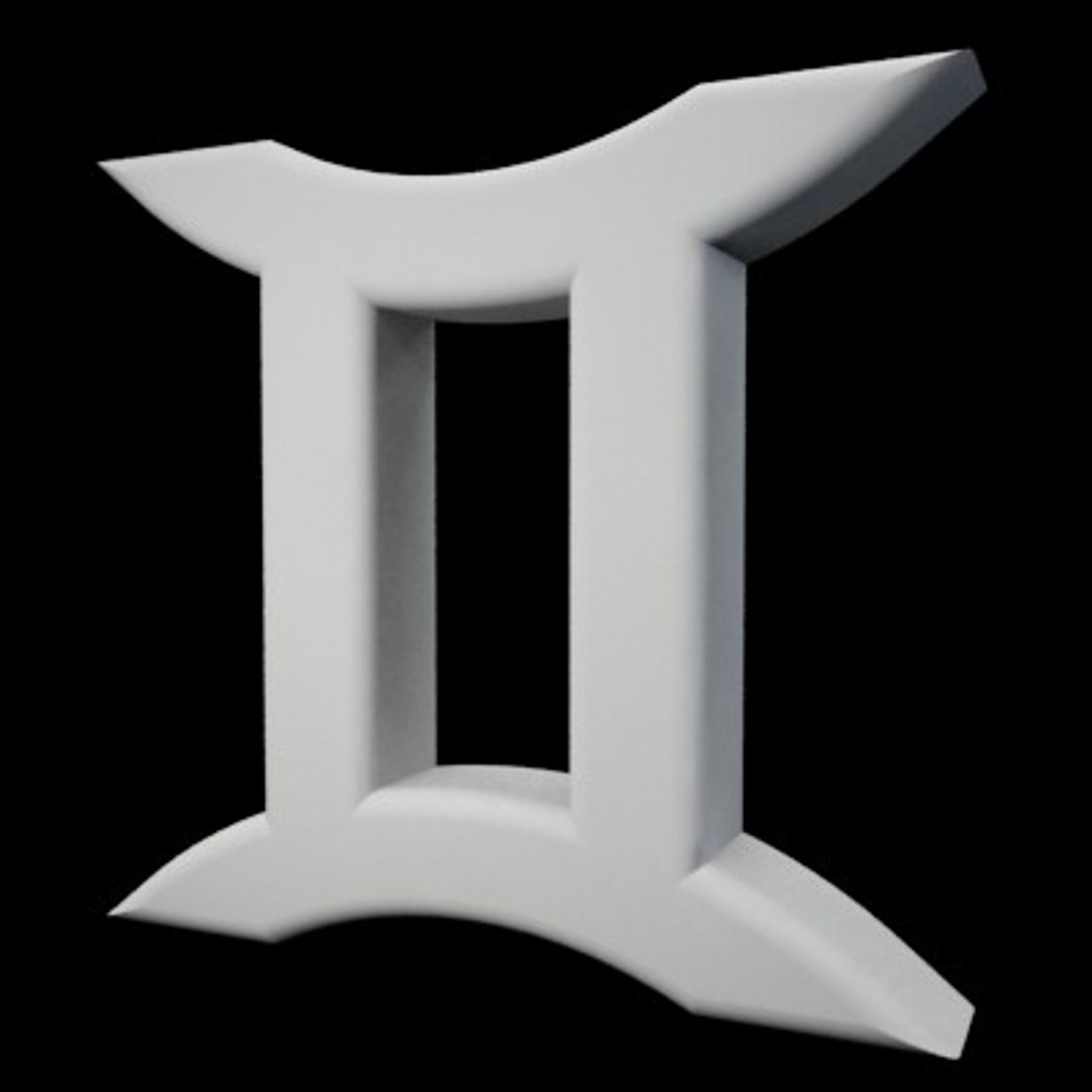 Gemini Zodiac Sign 3d Model