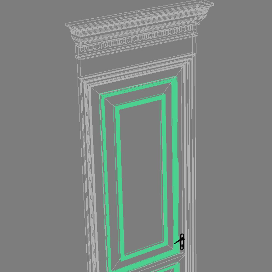 3d Model Door Wood Wooden