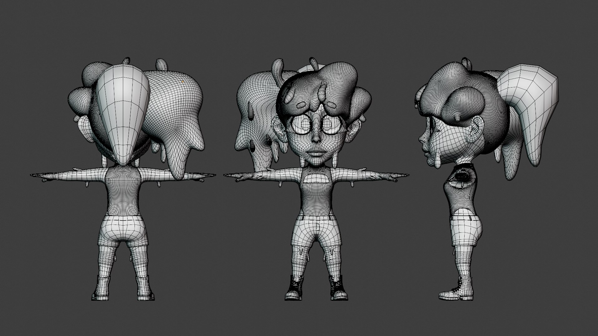 Lowpoly Mutant Girl Game Ready Character 3D - TurboSquid 2321043