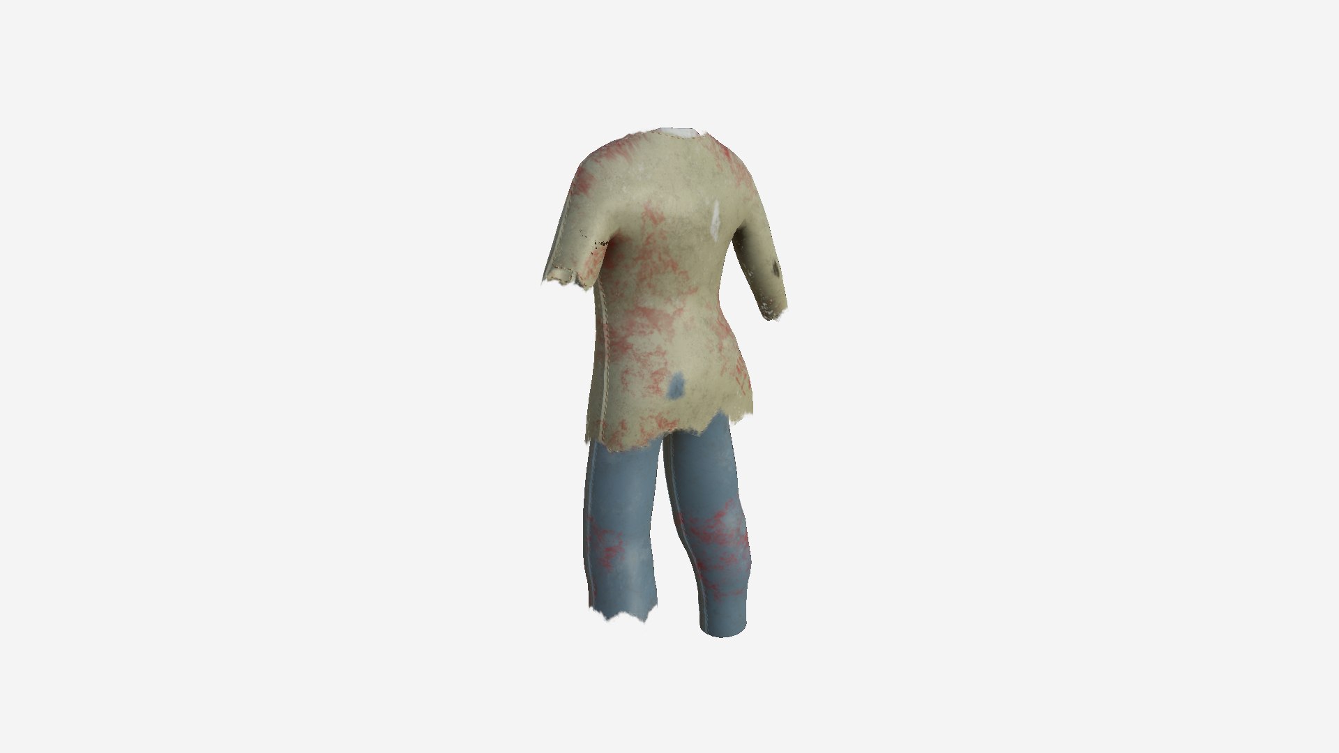 3D Zombie Clothing Color 09 Cartoon - Undead Character Design model ...