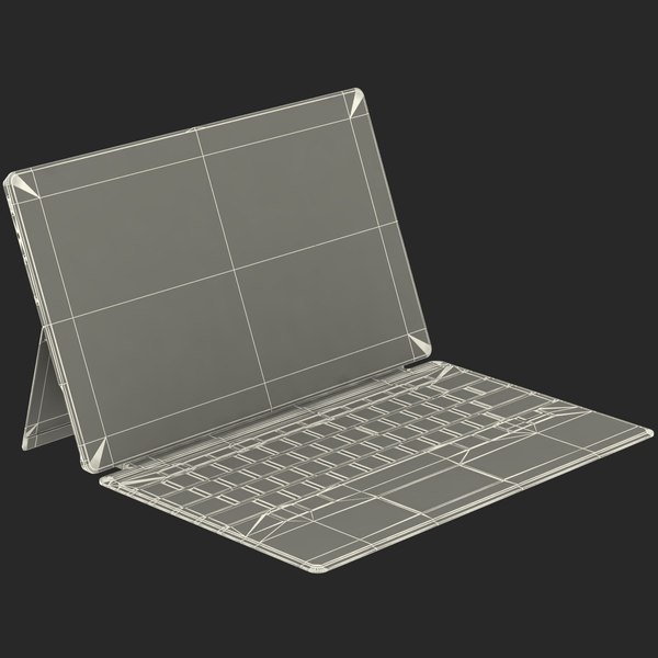3d model pink microsoft surface tablet