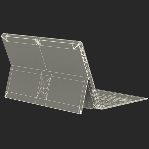 3d model pink microsoft surface tablet
