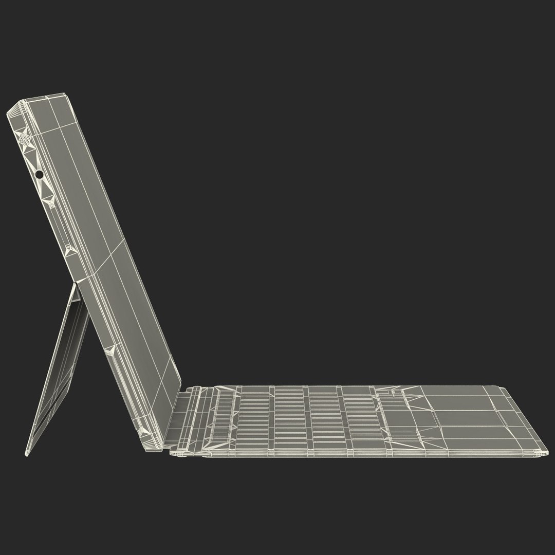 3d model pink microsoft surface tablet