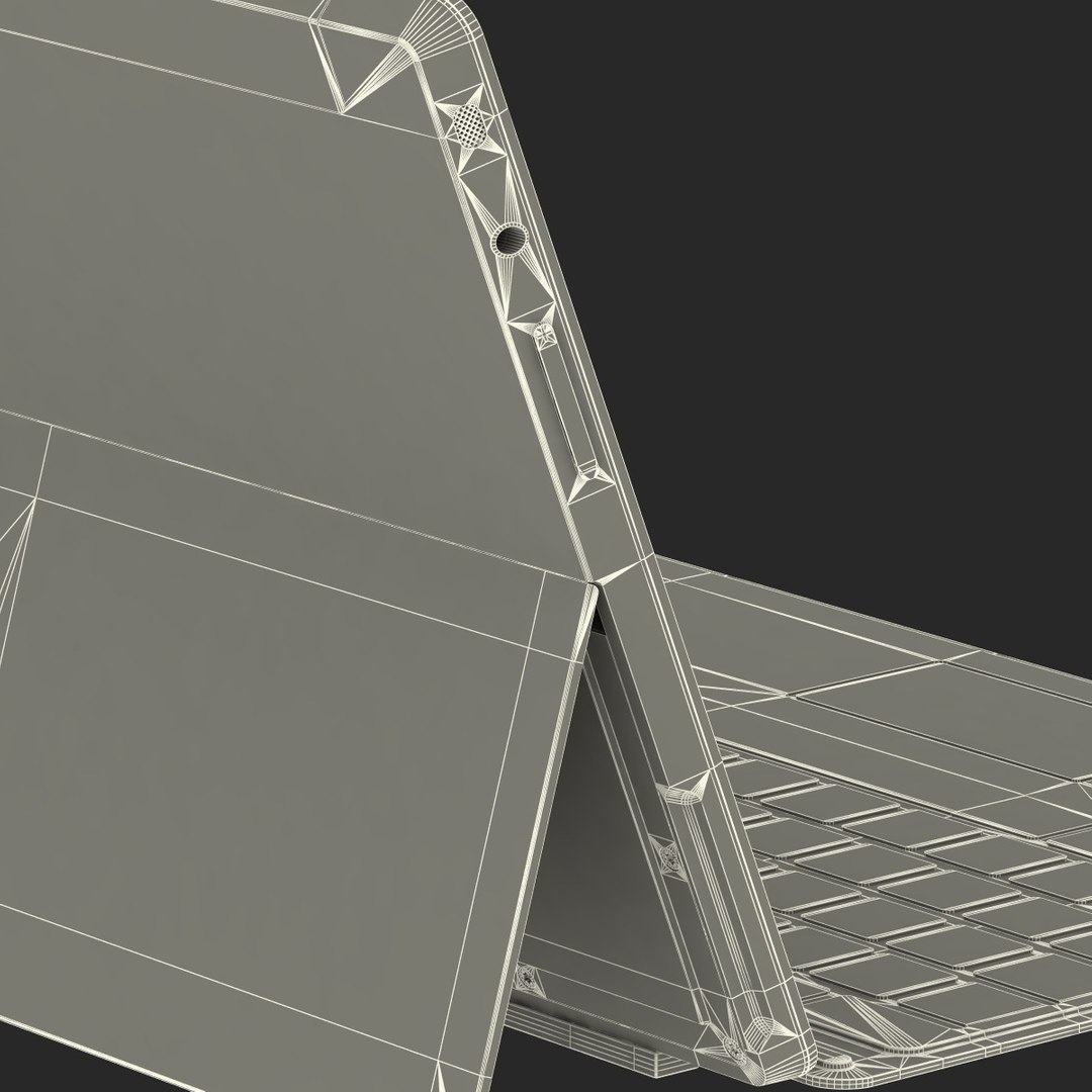3d model pink microsoft surface tablet