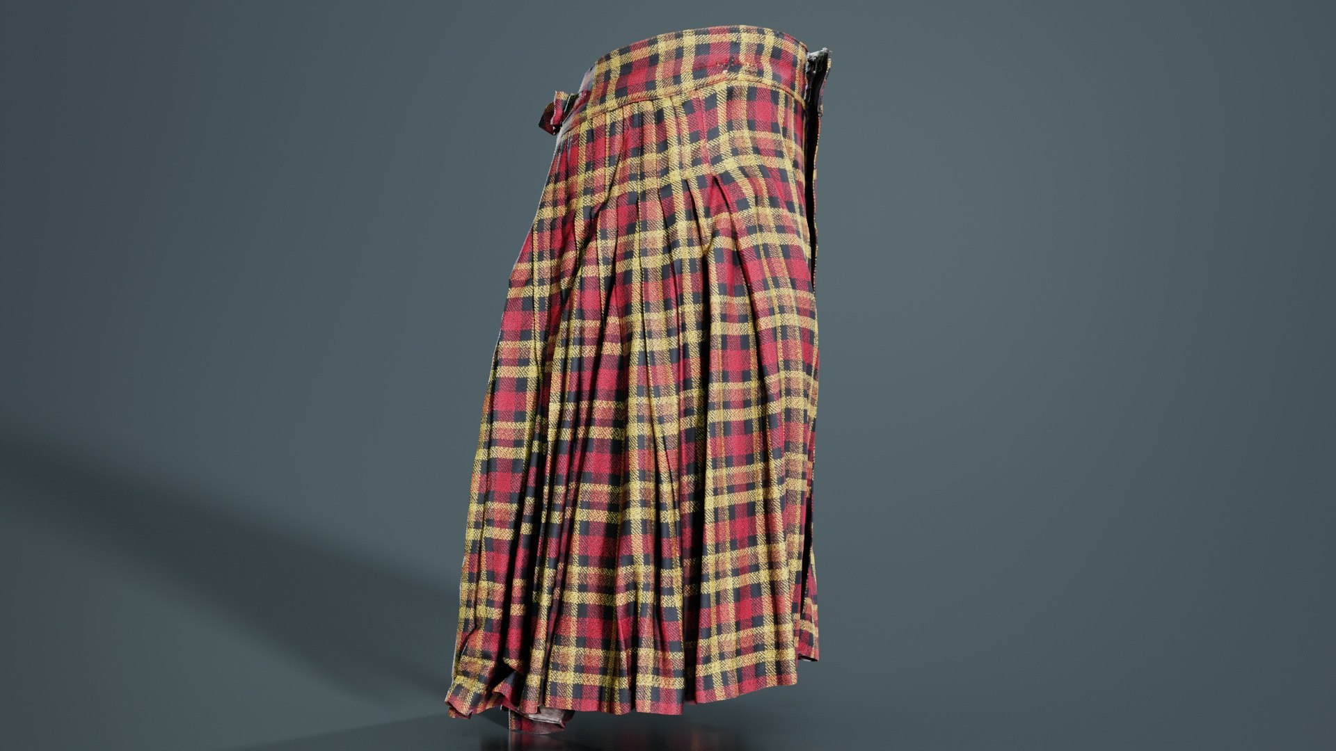 Scottish Kilt B Remastered 3D Model - TurboSquid 2360527