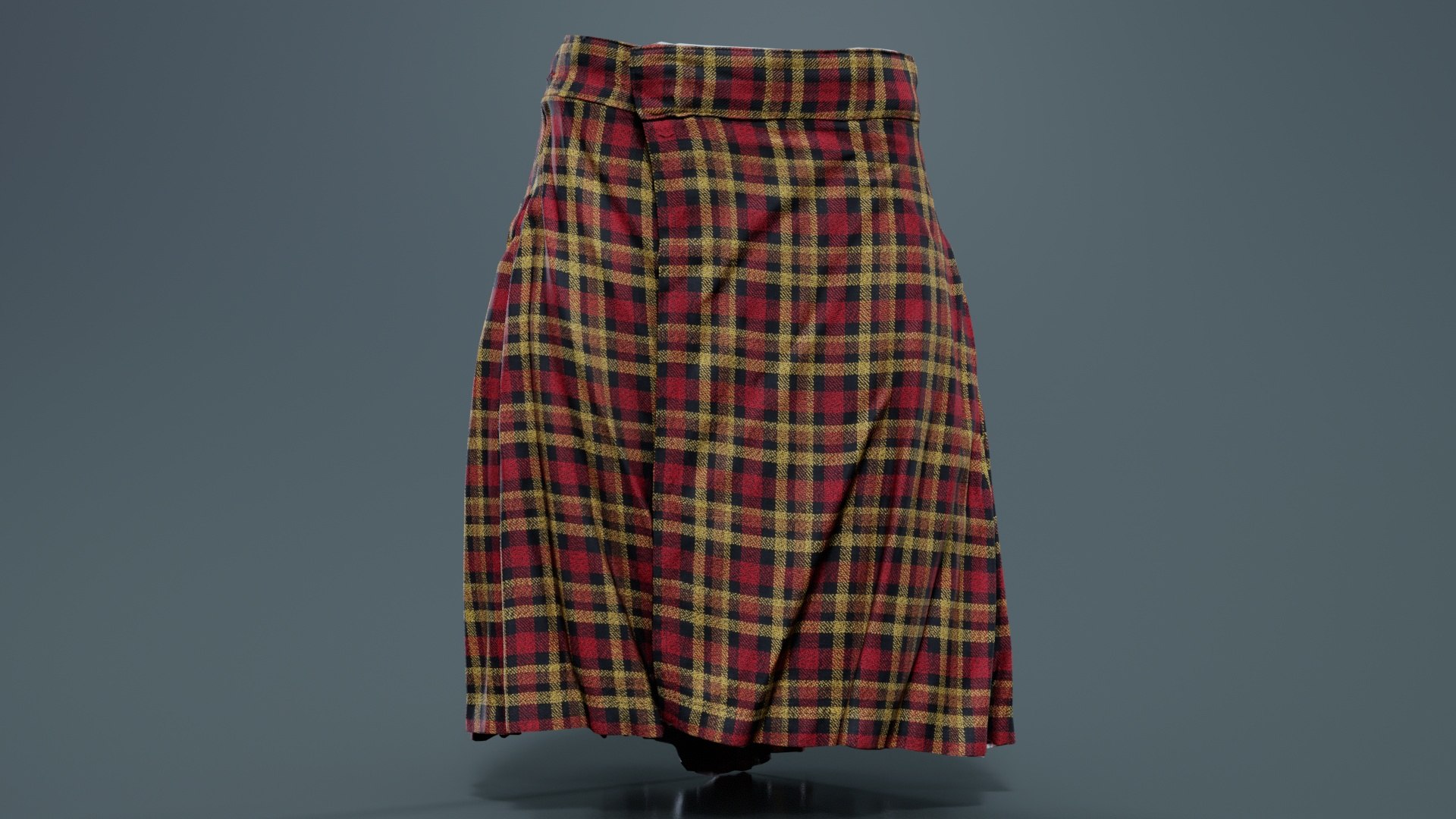 Scottish Kilt B Remastered 3D Model - TurboSquid 2360527