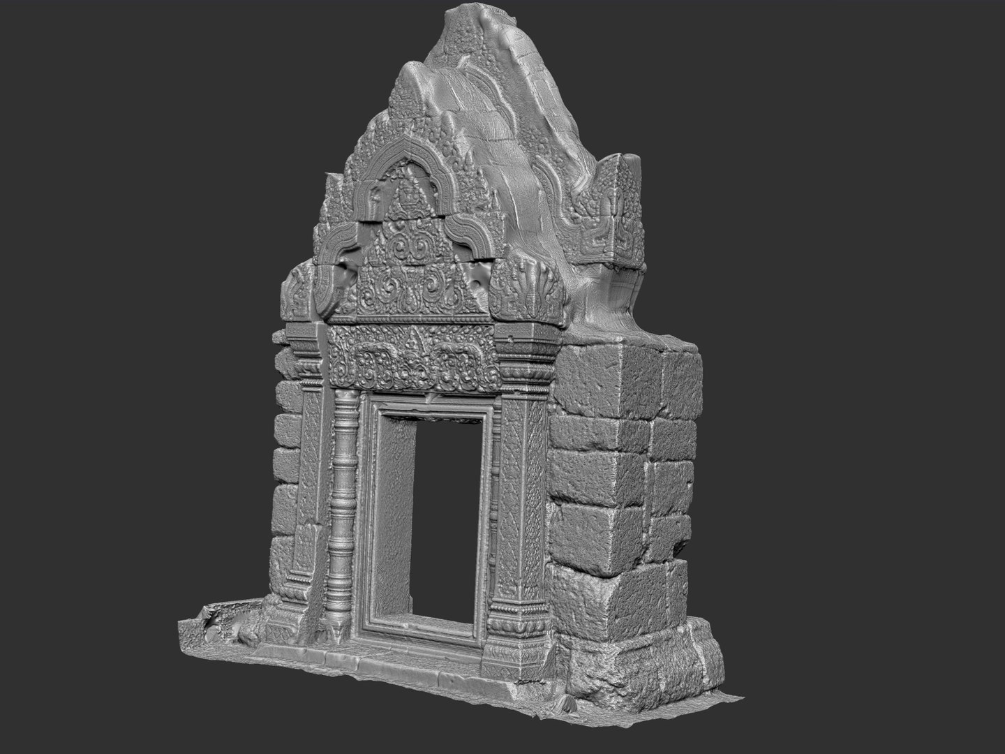 3d Red Temple 16k
