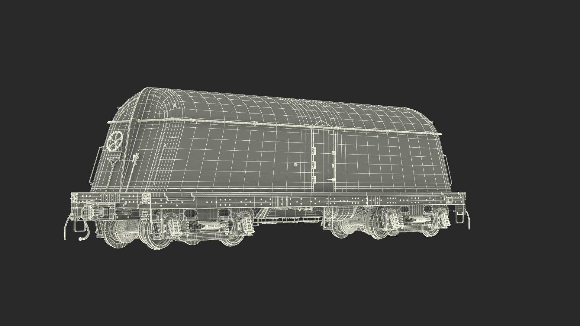 3D Model Milk Tank Railroad Car - TurboSquid 2198707