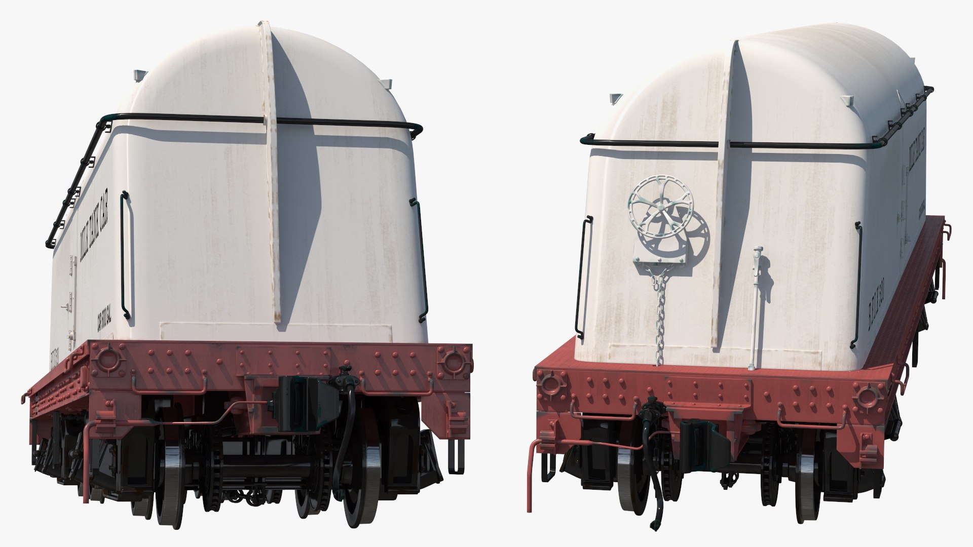 3D Model Milk Tank Railroad Car - TurboSquid 2198707